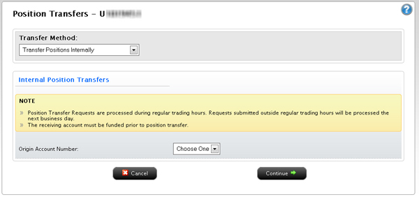 Transferring Positions Internally