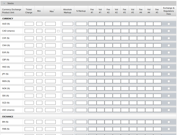 Client Fee Templates