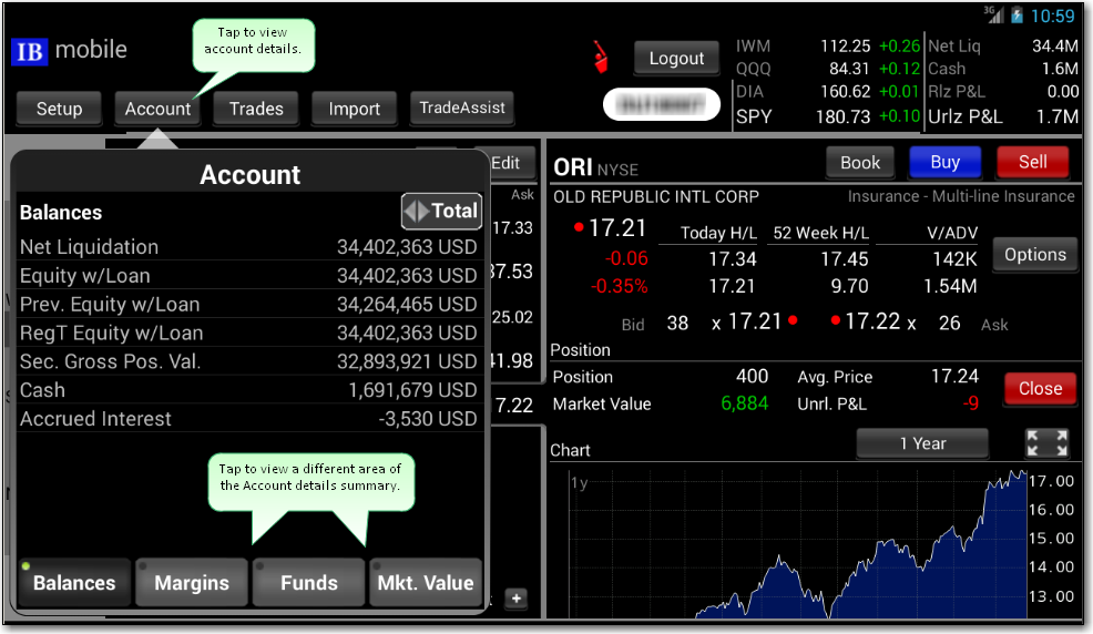 Viewing Account Balances